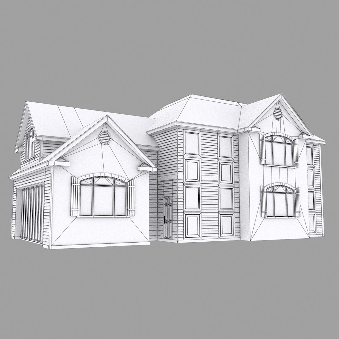 3d - Mansion House 1 Model