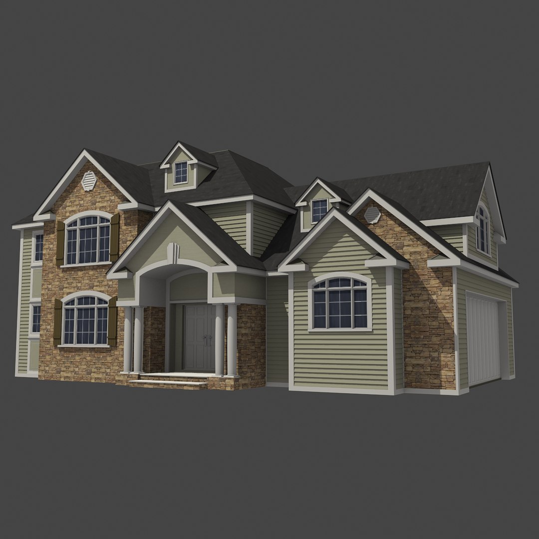 3d - Mansion House 1 Model