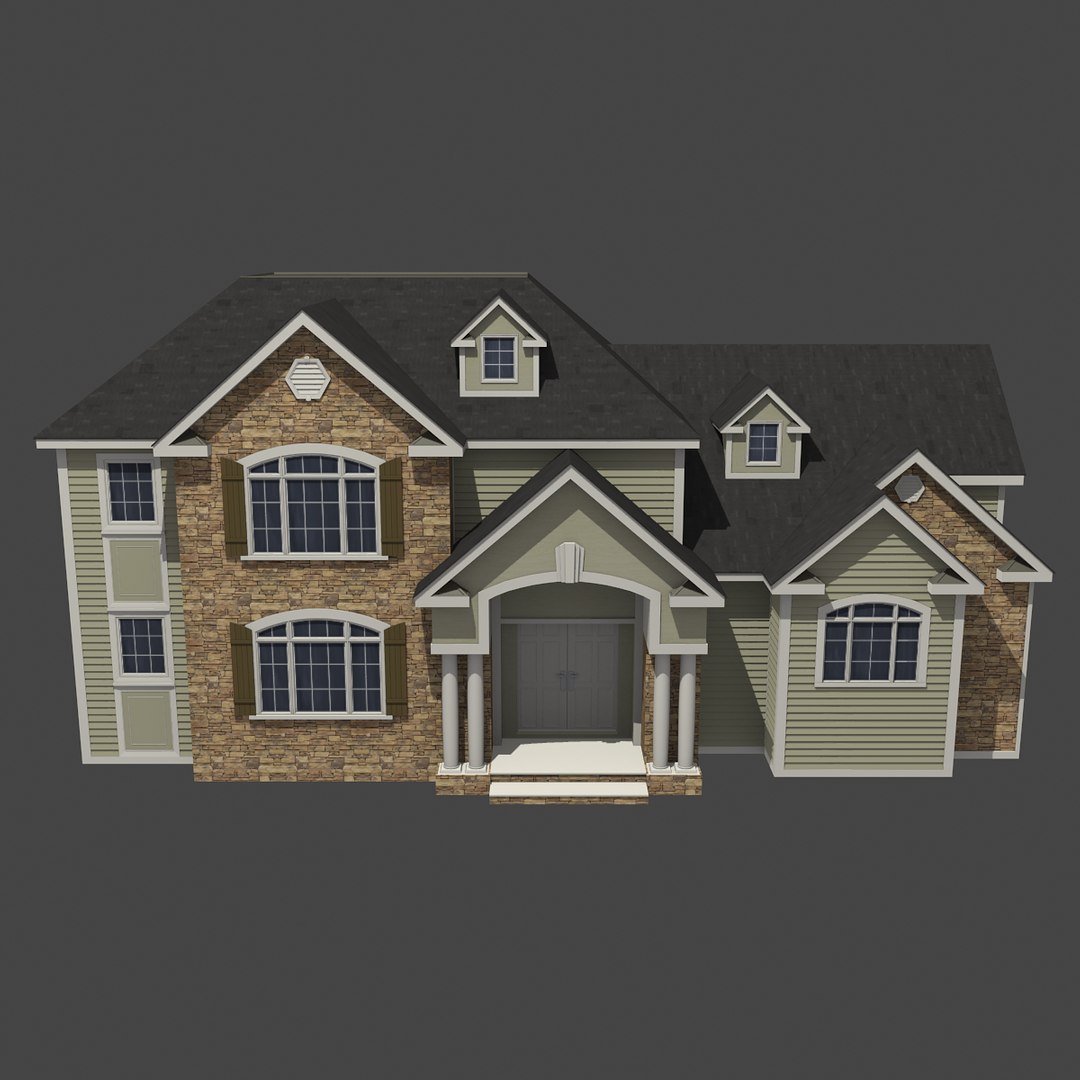 3d - Mansion House 1 Model