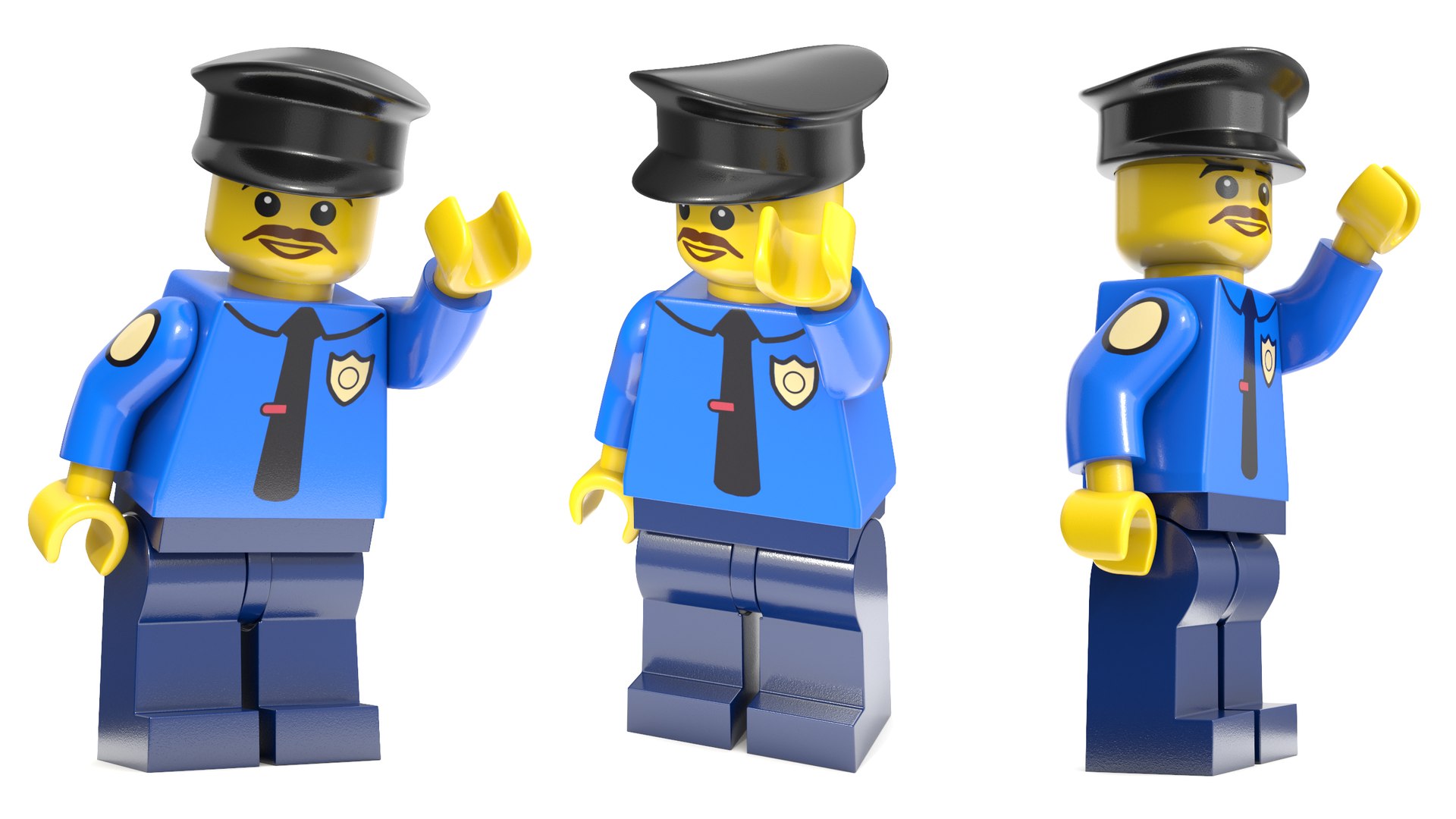 Minifigure LEGO Policeman Rigged For Maya 3D Model - TurboSquid 2295061