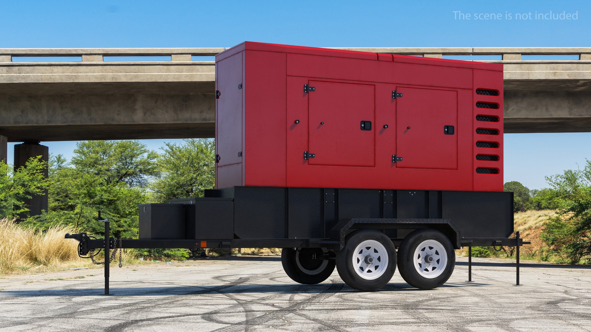 Big mobile generator rigged model - TurboSquid 1546364