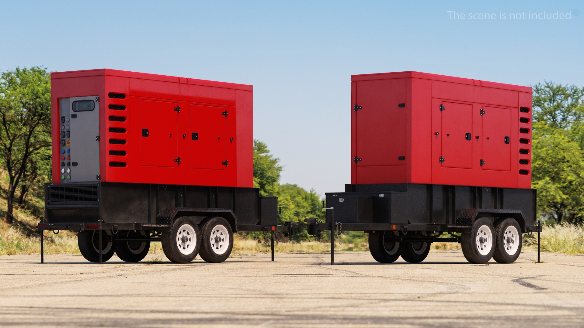 Big mobile generator rigged model - TurboSquid 1546364