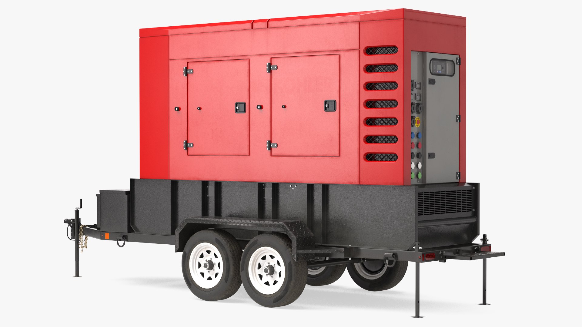 Big mobile generator rigged model - TurboSquid 1546364