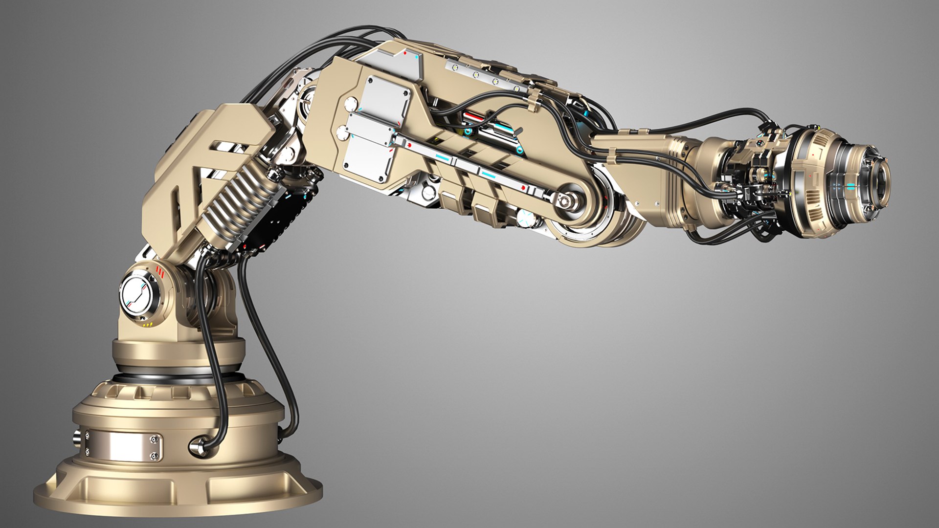 3D Robotic Arm 2b Rigged - TurboSquid 1463078