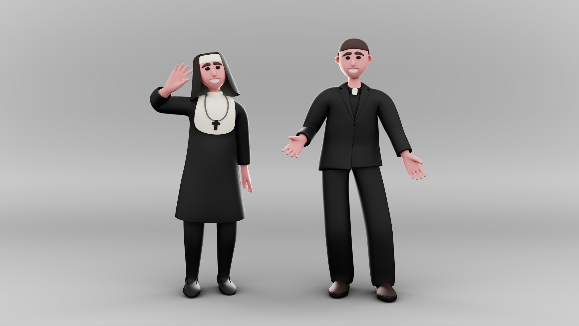 3D Christians - Rigged 3D Characters 12 Animations - TurboSquid 2072758