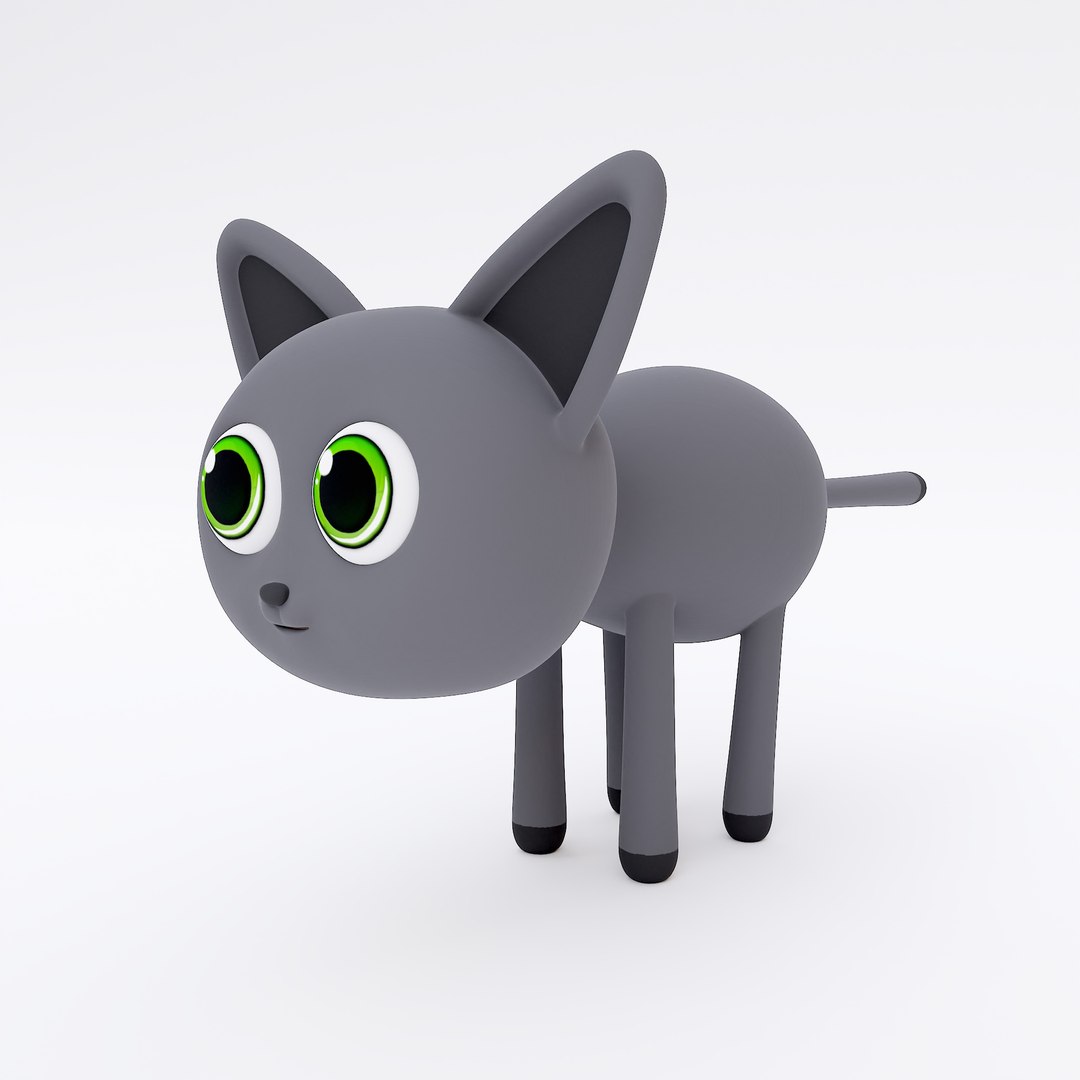 Cartoon Cat 3d Model 3D - TurboSquid 1996904