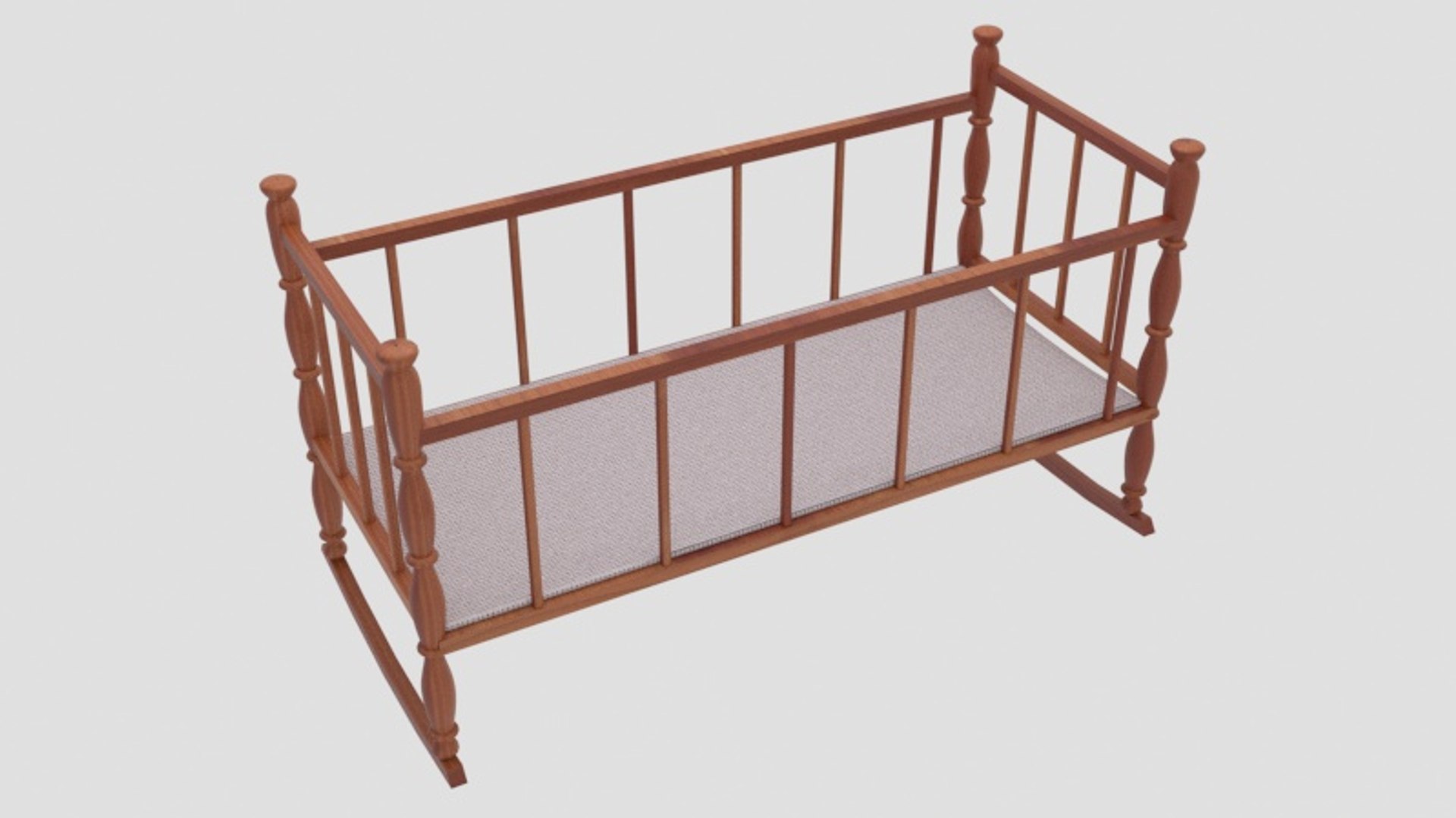 3D Baby Crib - TurboSquid 2084052