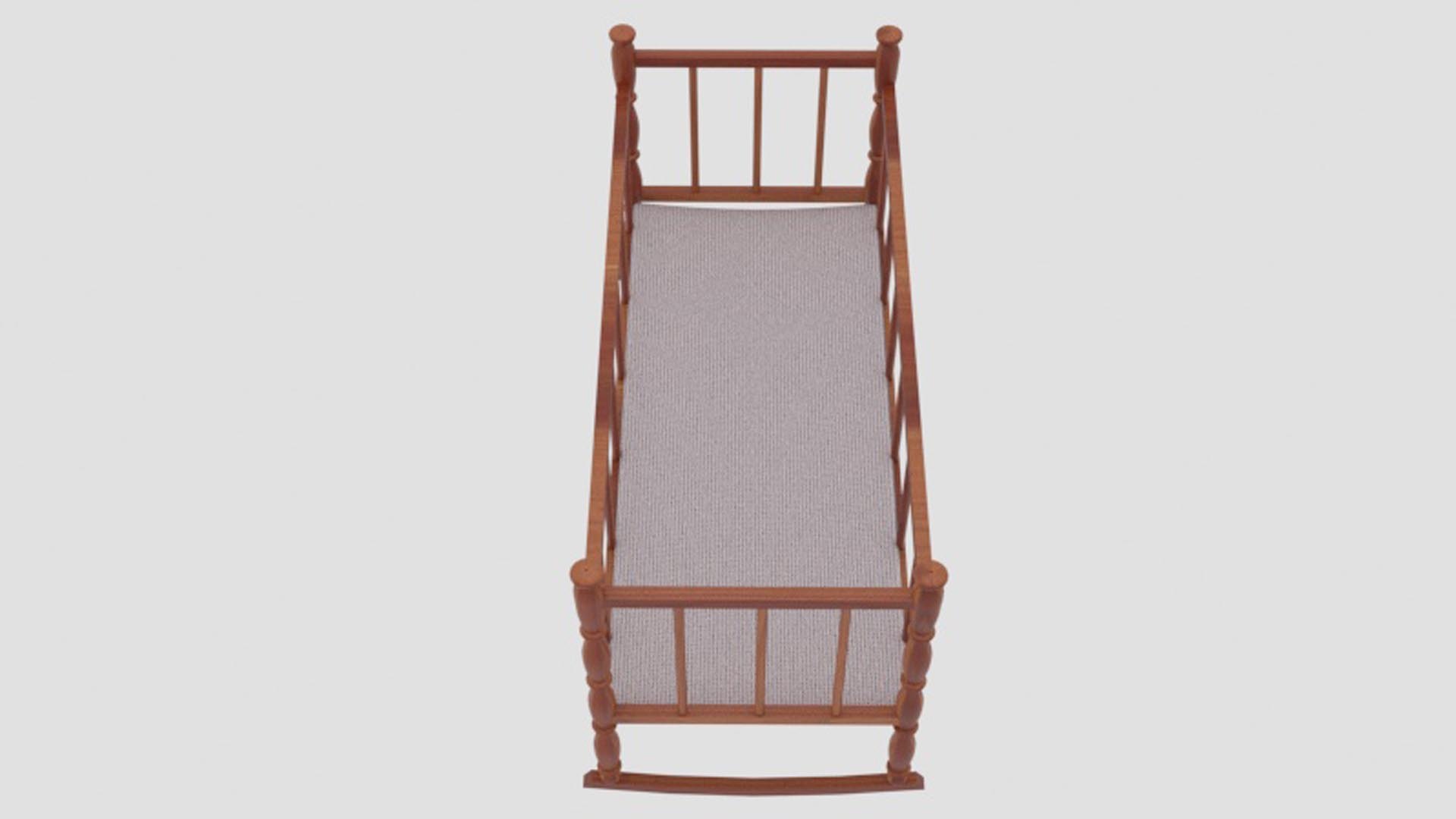 3D Baby Crib - TurboSquid 2084052