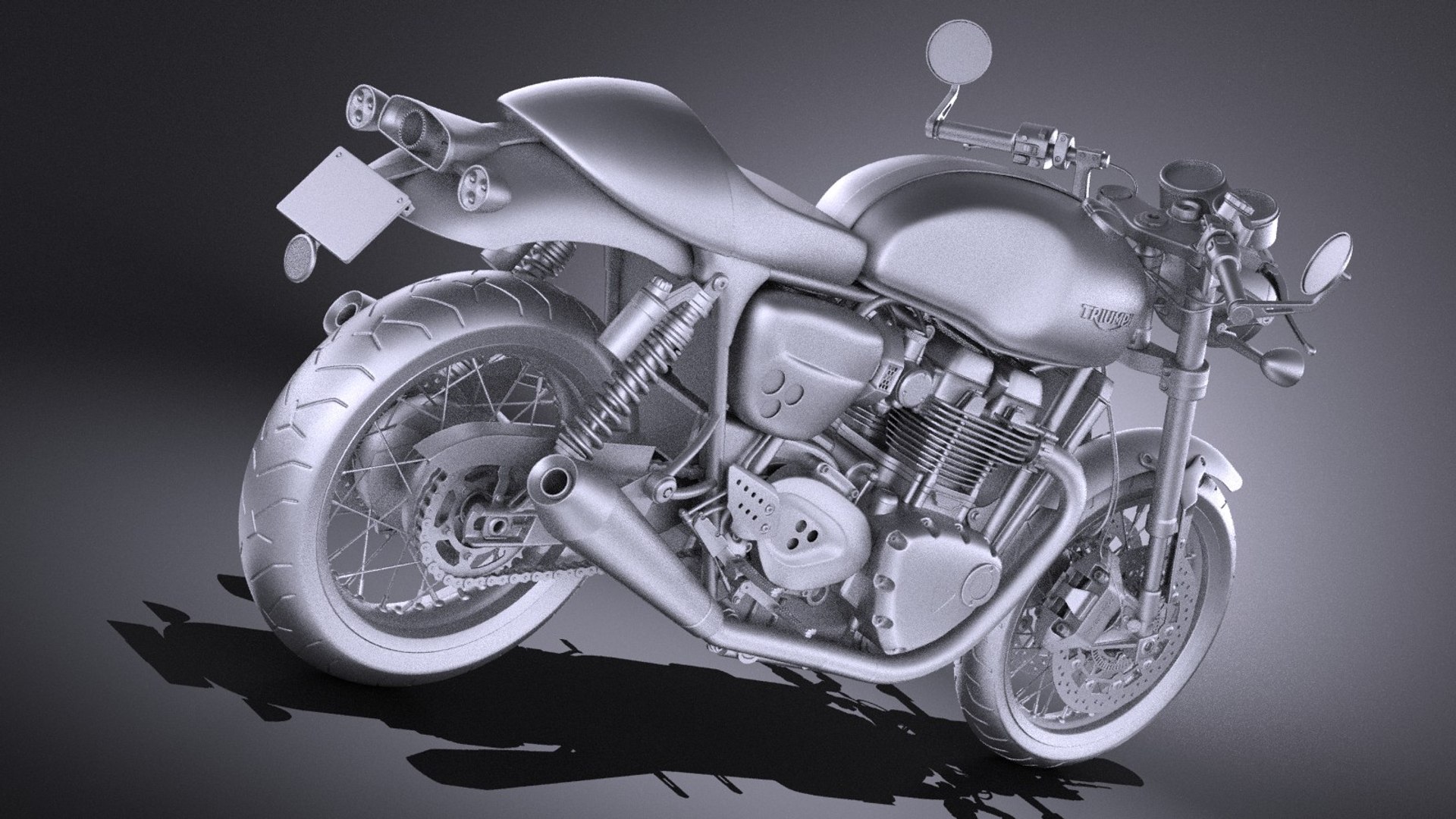 3d Model Triumph Thruxton R