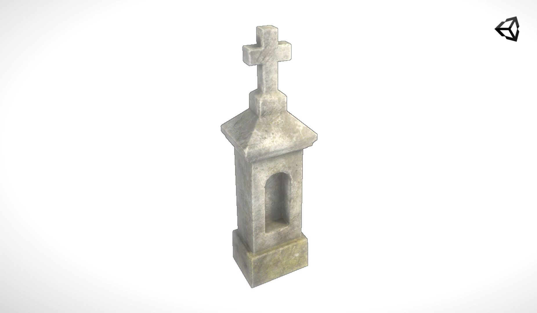 stone cross shrines - 3d model