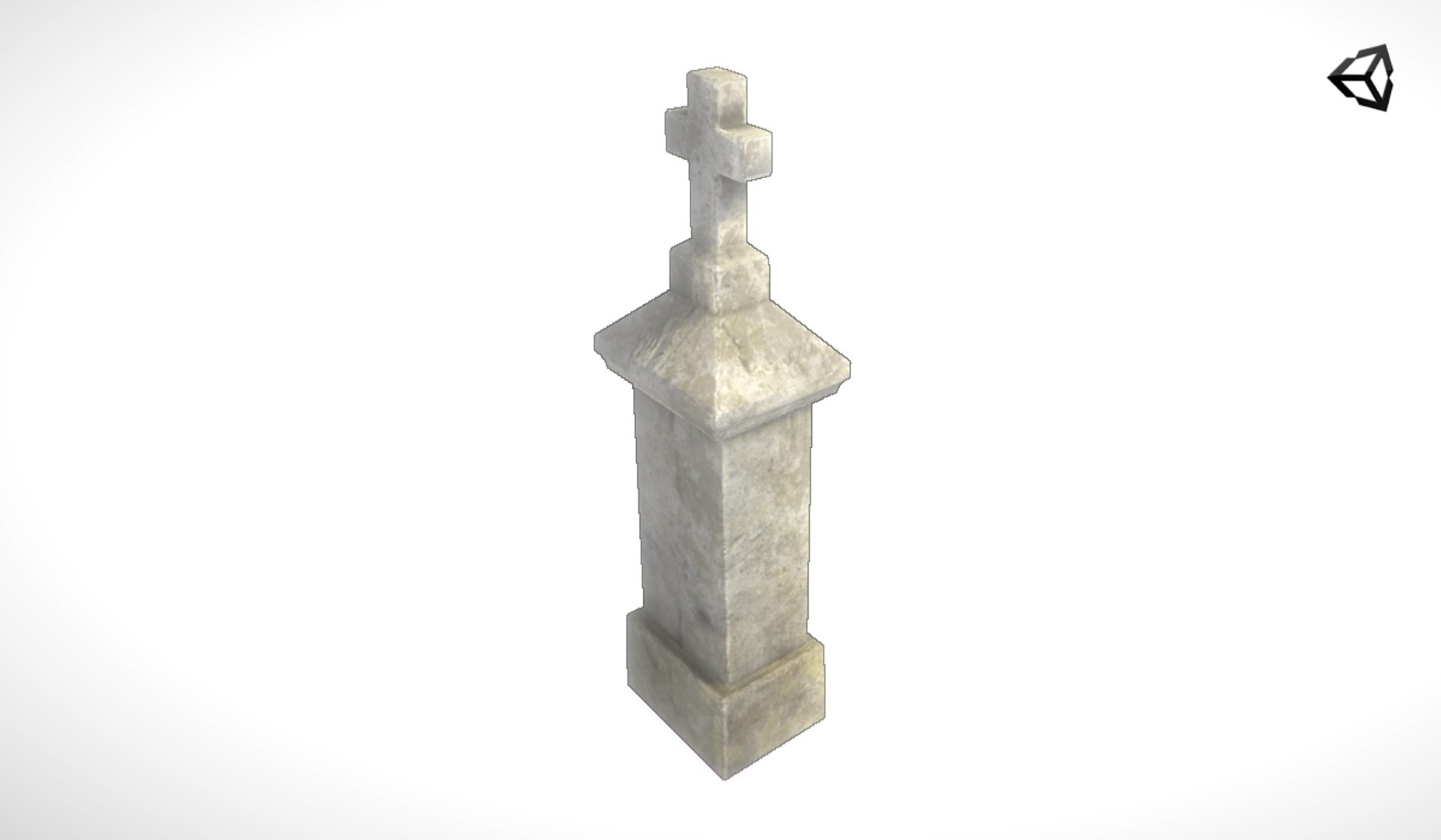 stone cross shrines - 3d model