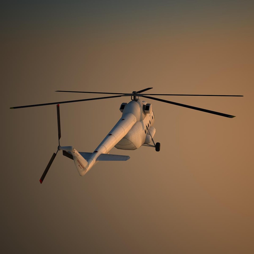 Mil Low-poly Helicopter 3d Max