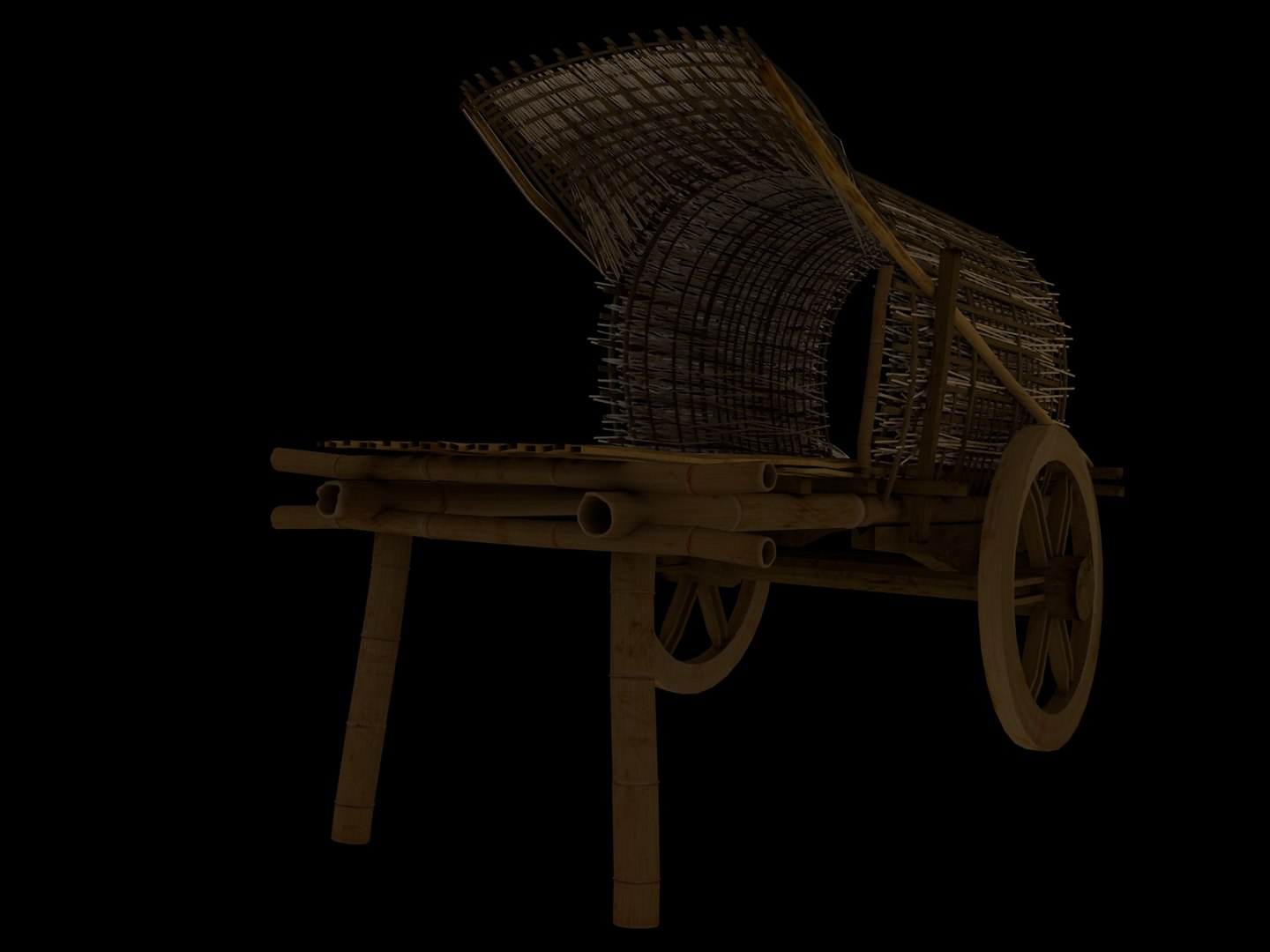 3D Indian Bullock Cart Model - TurboSquid 1815449