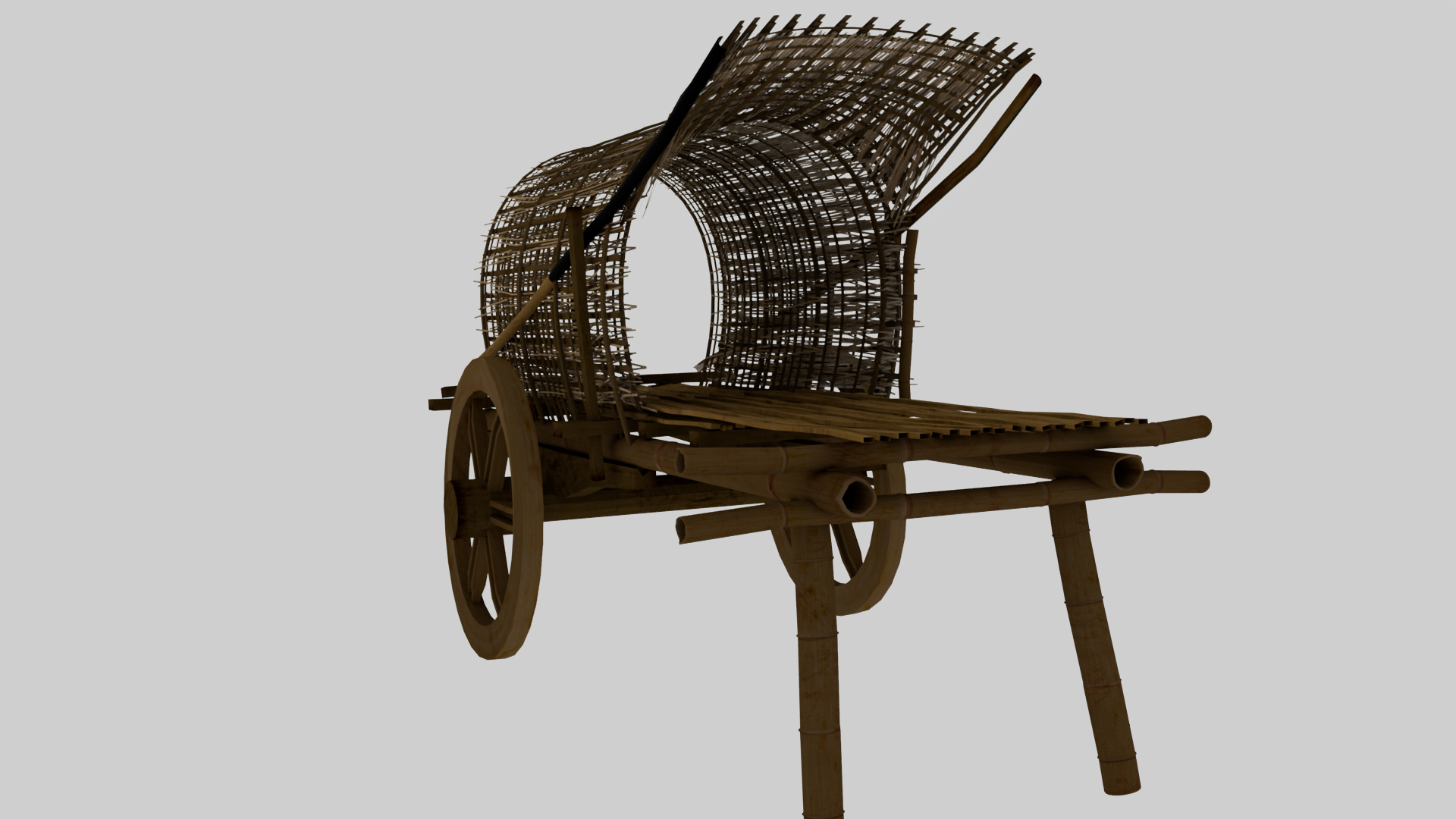 3D Indian Bullock Cart Model - TurboSquid 1815449