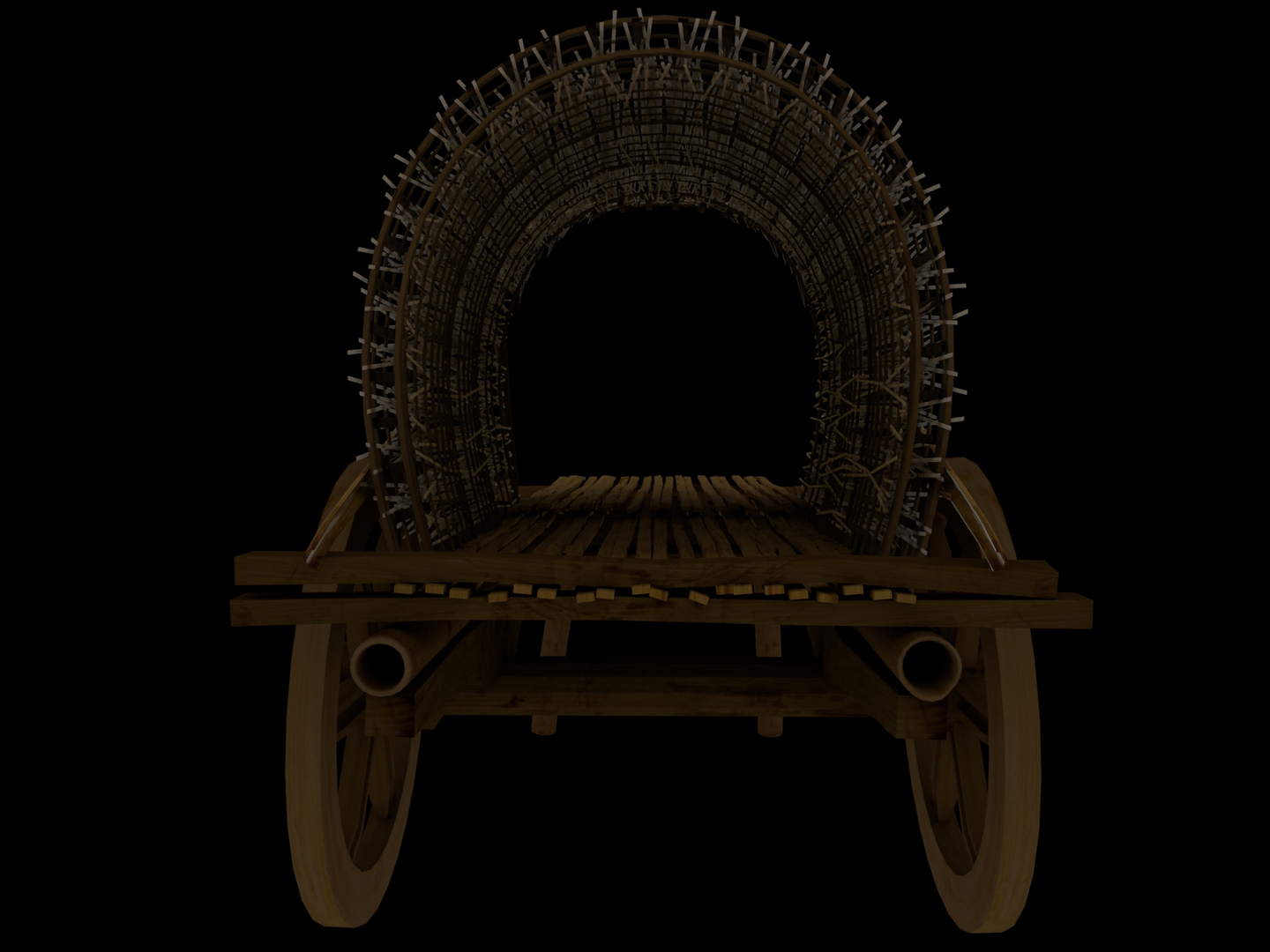 3D Indian Bullock Cart model - TurboSquid 1815449