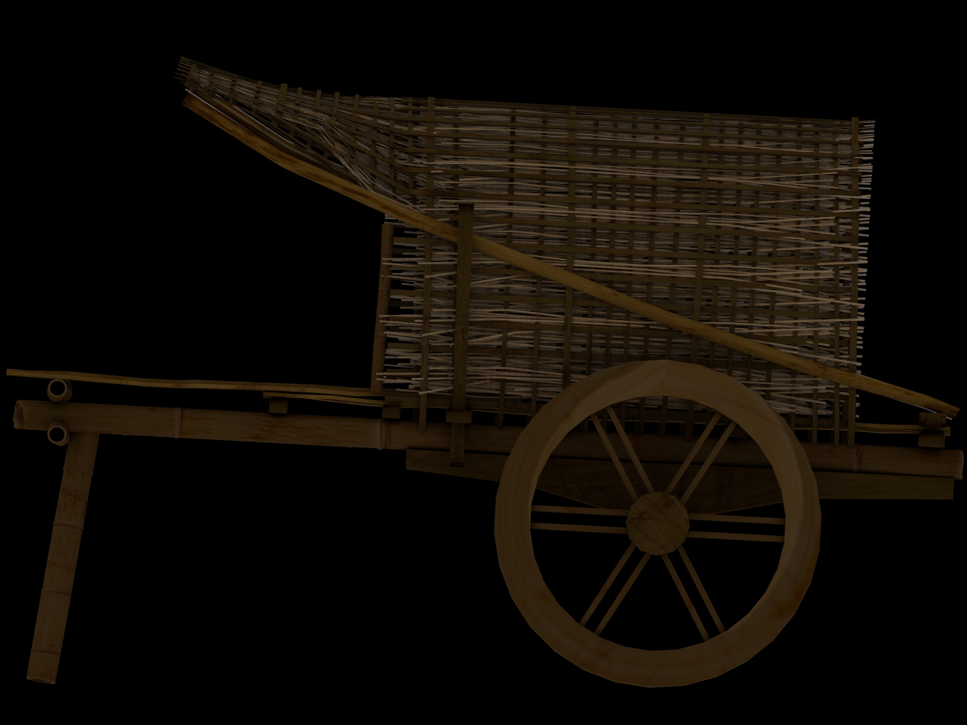 3D Indian Bullock Cart model - TurboSquid 1815449