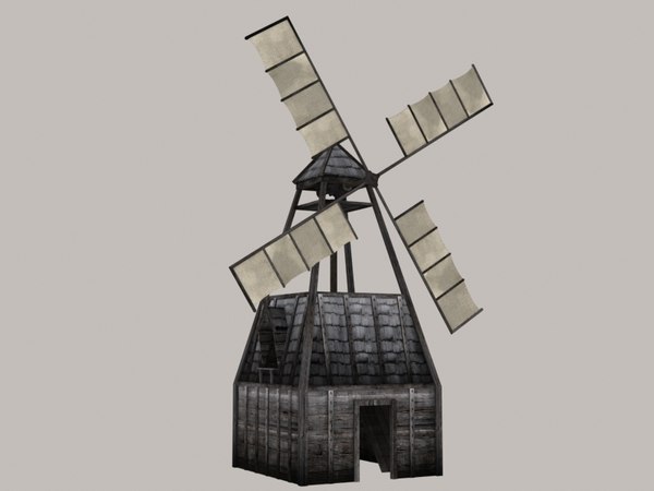 3d model of windmill