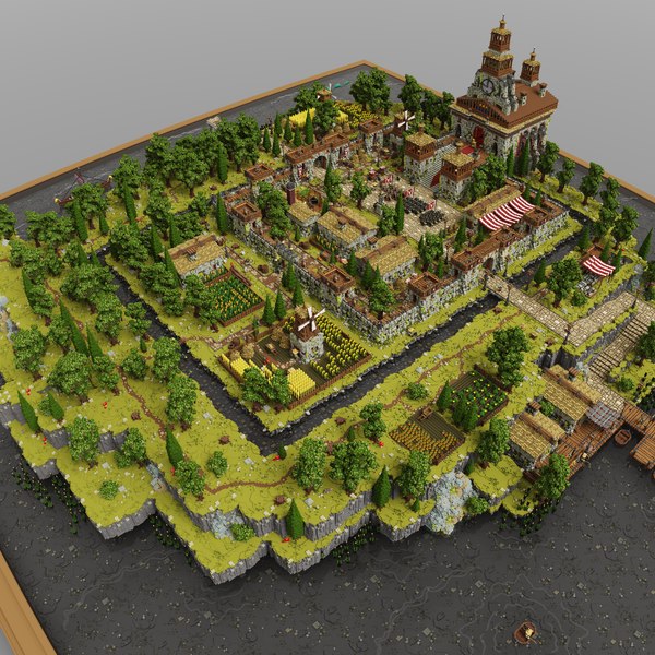 3D Voxel Orc Castle Asset model - TurboSquid 1813042