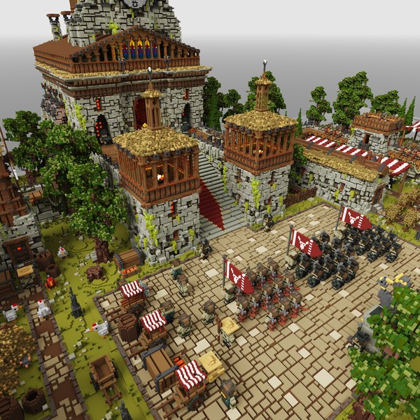3D Voxel Orc Castle Asset model - TurboSquid 1813042