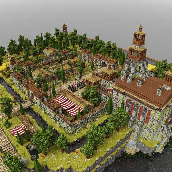 3D Voxel Orc Castle Asset model - TurboSquid 1813042