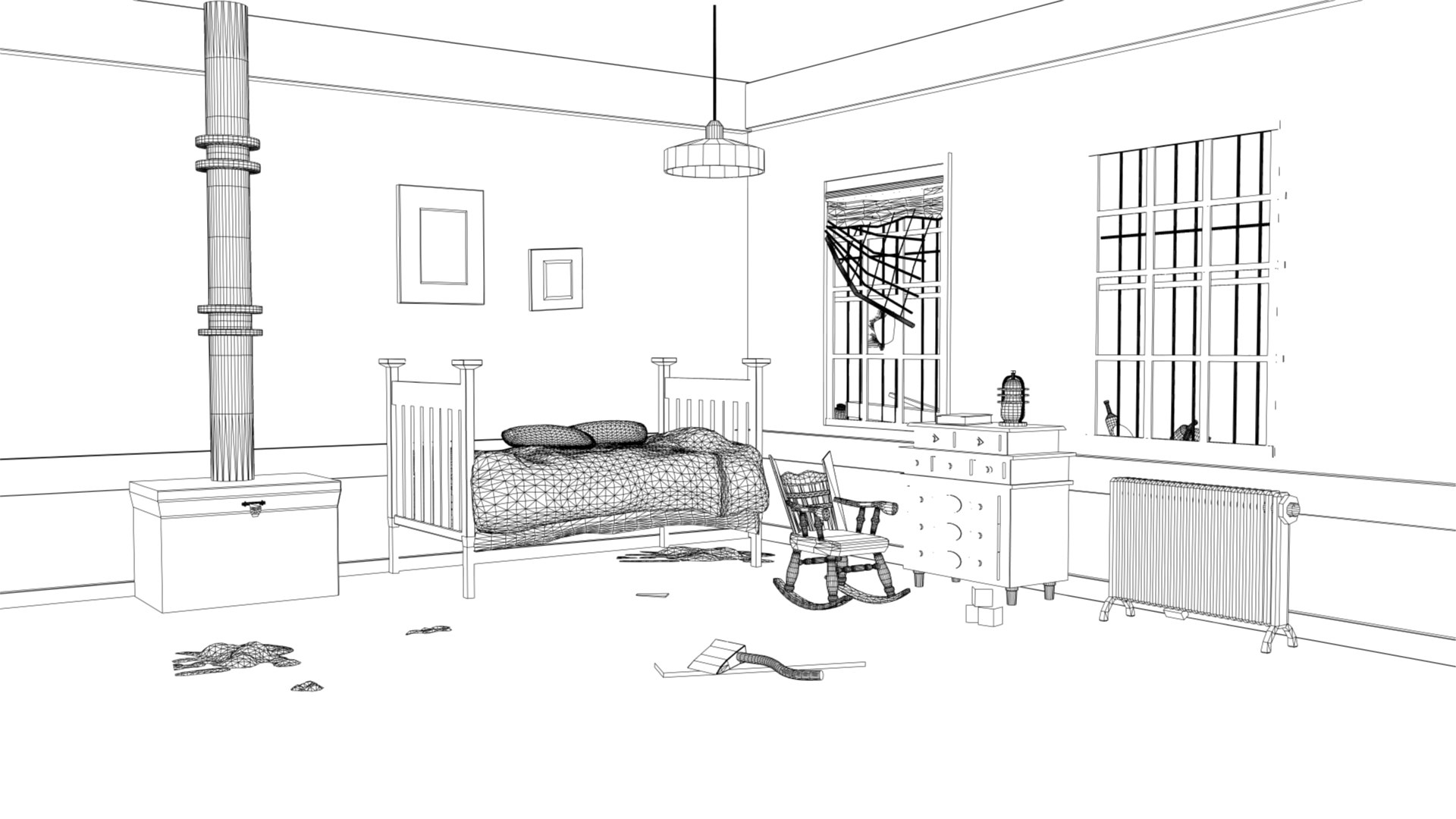 3D The Haunted House Basement Room - TurboSquid 1827541