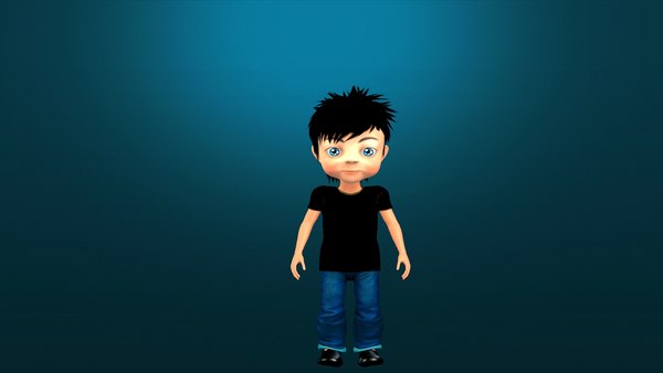 Boy rigged 3D model - TurboSquid 1701875
