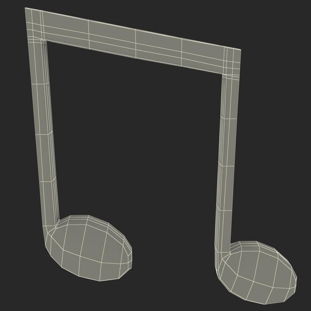 3ds Max 2 Eighth Notes Musical