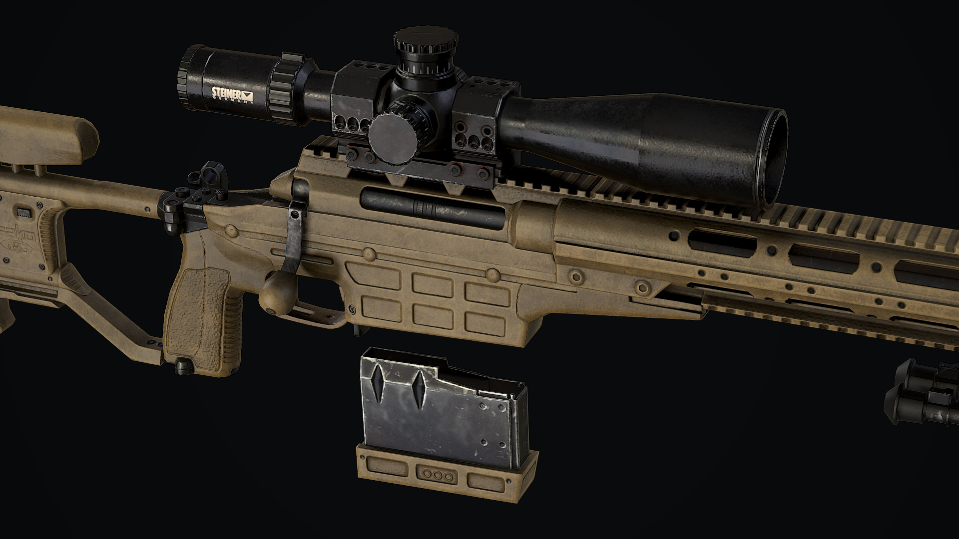 Sniper rifle SAKO TRG - M10 with optical sight "Steiner military ...
