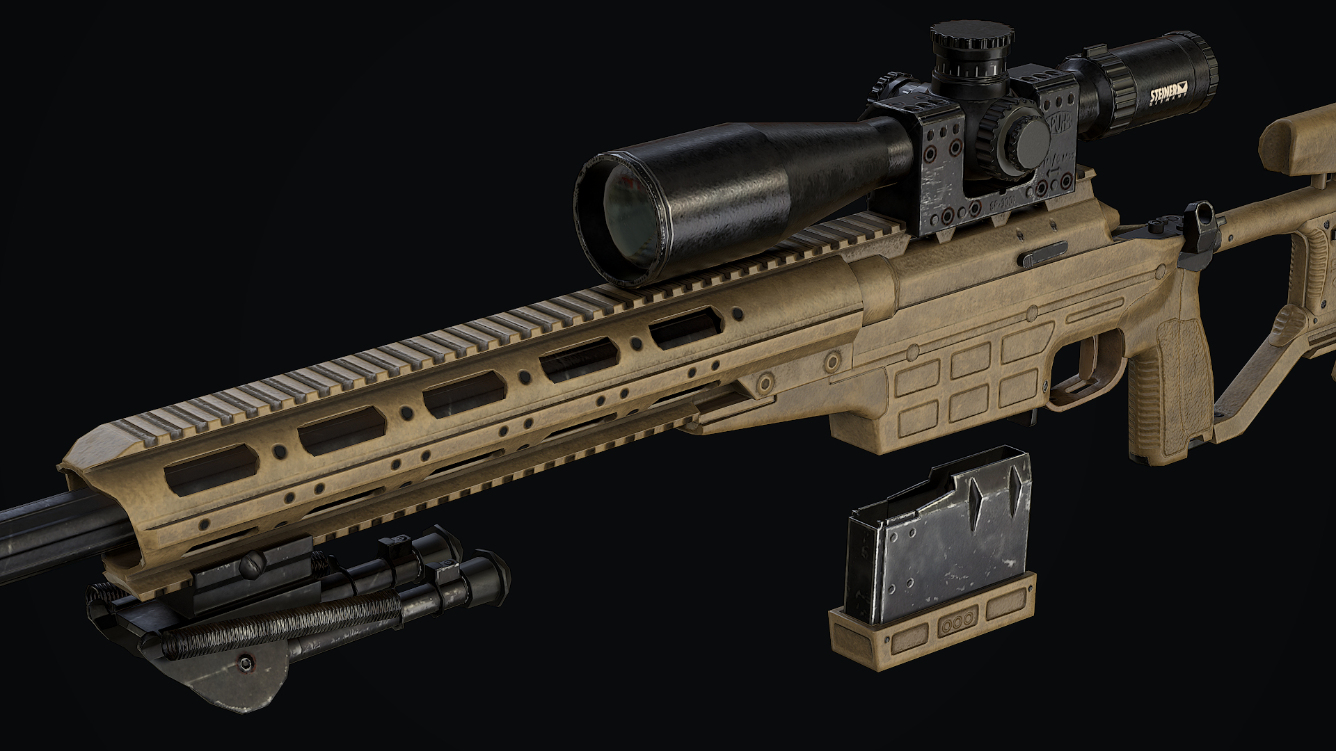 Sniper rifle SAKO TRG - M10 with optical sight "Steiner military ...