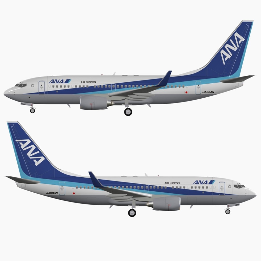 Boeing 737-700 Ana 3d Model