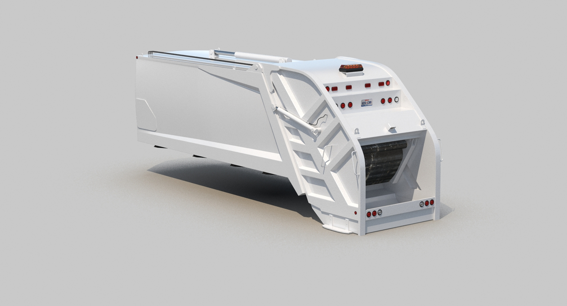 3d model of garbage truck