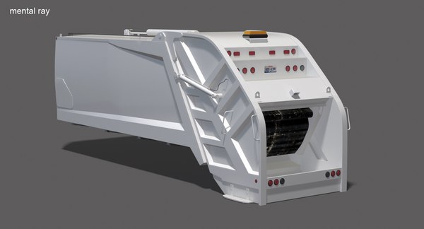 3d model of garbage truck