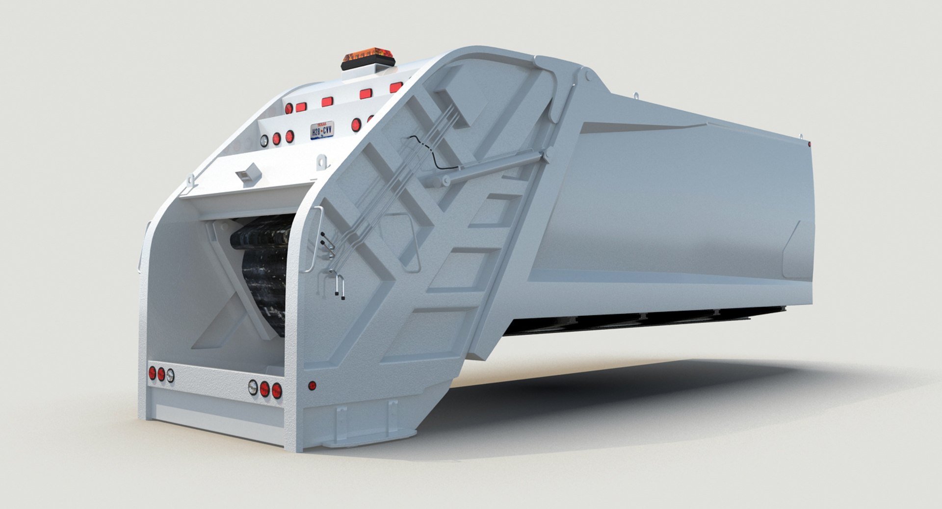 3d model of garbage truck