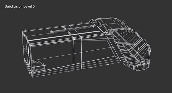 3d model of garbage truck