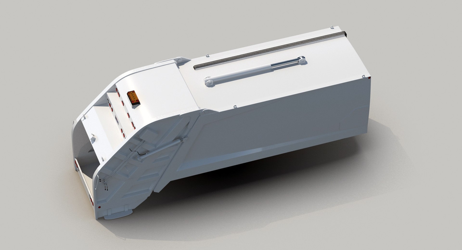 3d model of garbage truck