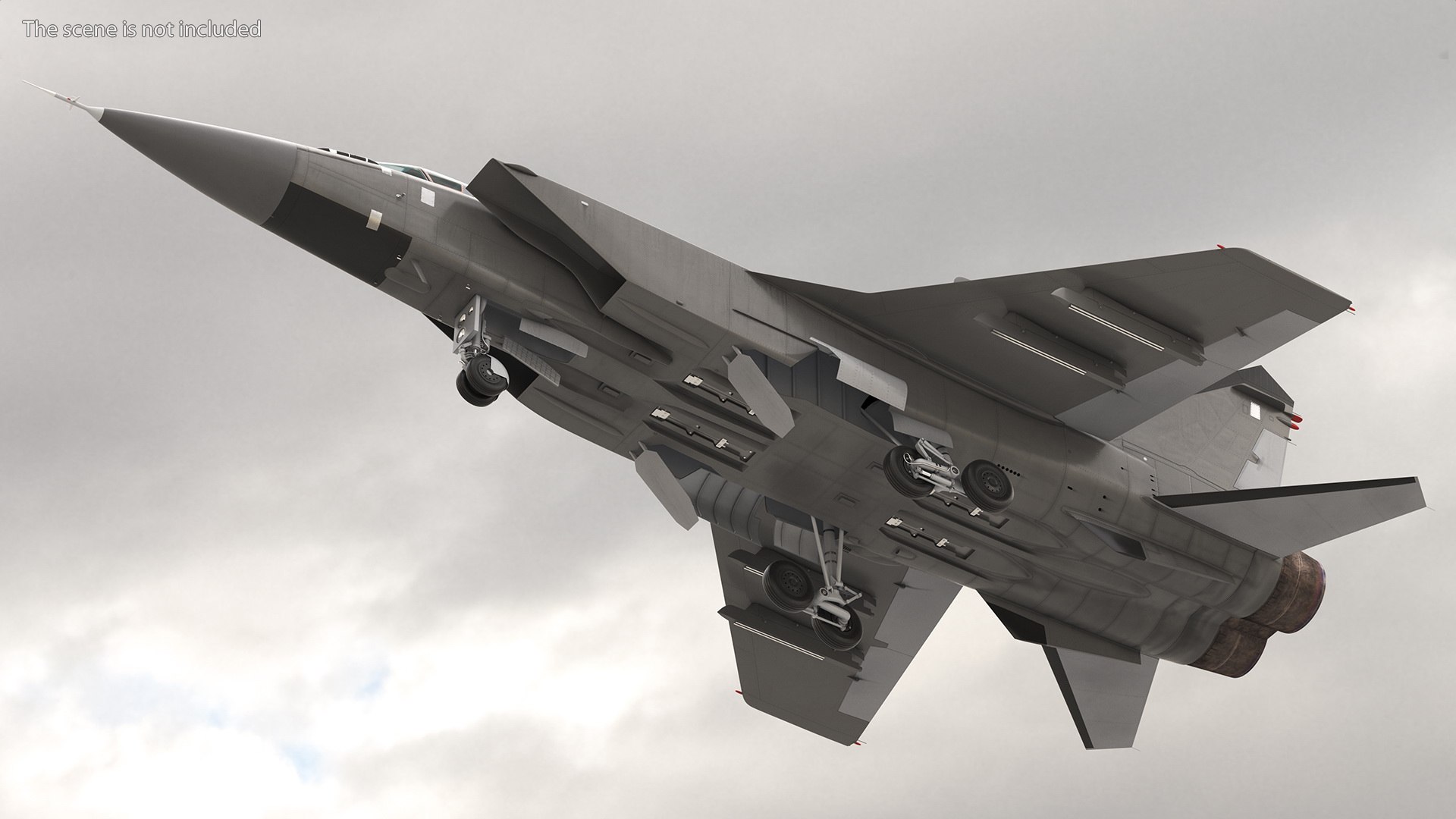 3D model Supersonic Interceptor Aircraft Rigged - TurboSquid 1951696