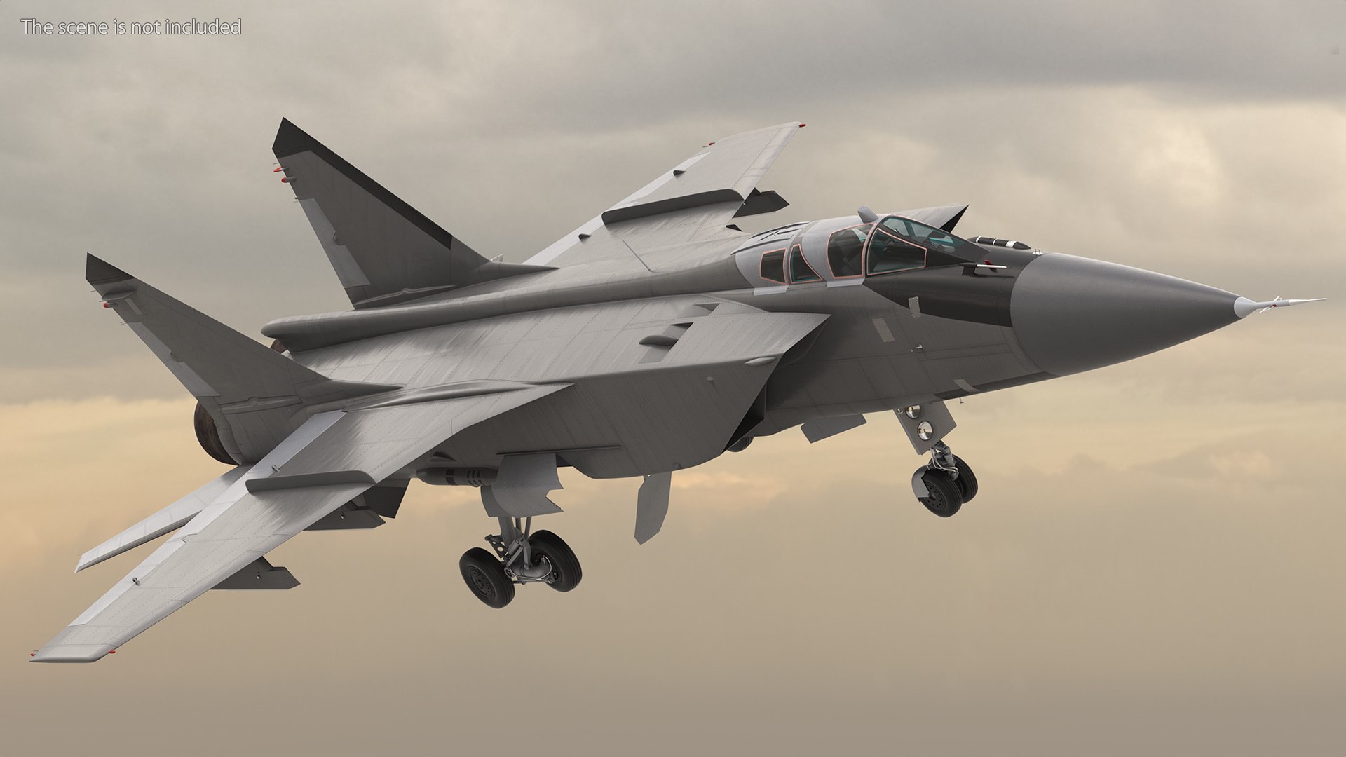3D model Supersonic Interceptor Aircraft Rigged - TurboSquid 1951696
