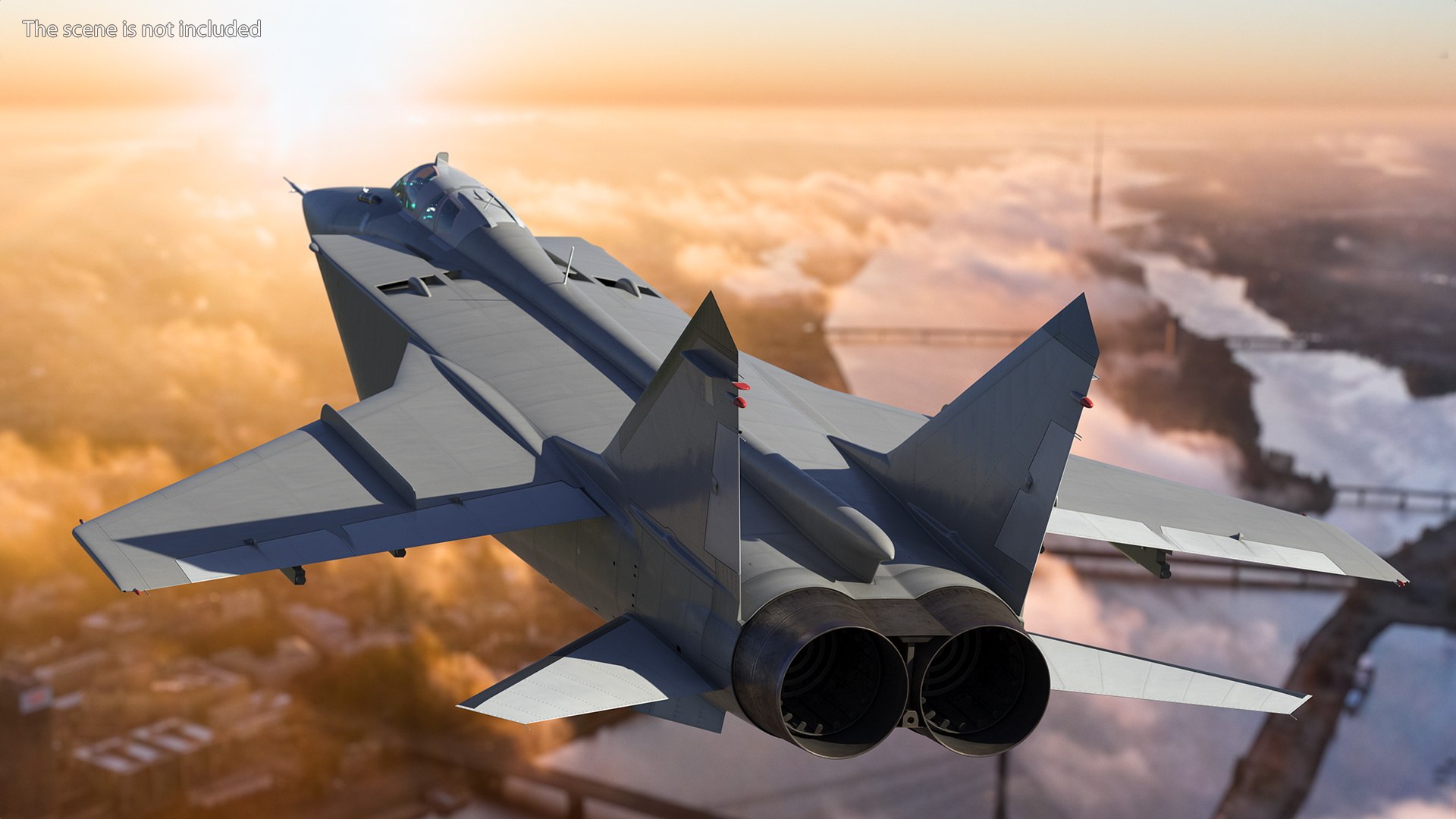 3D model Supersonic Interceptor Aircraft Rigged - TurboSquid 1951696