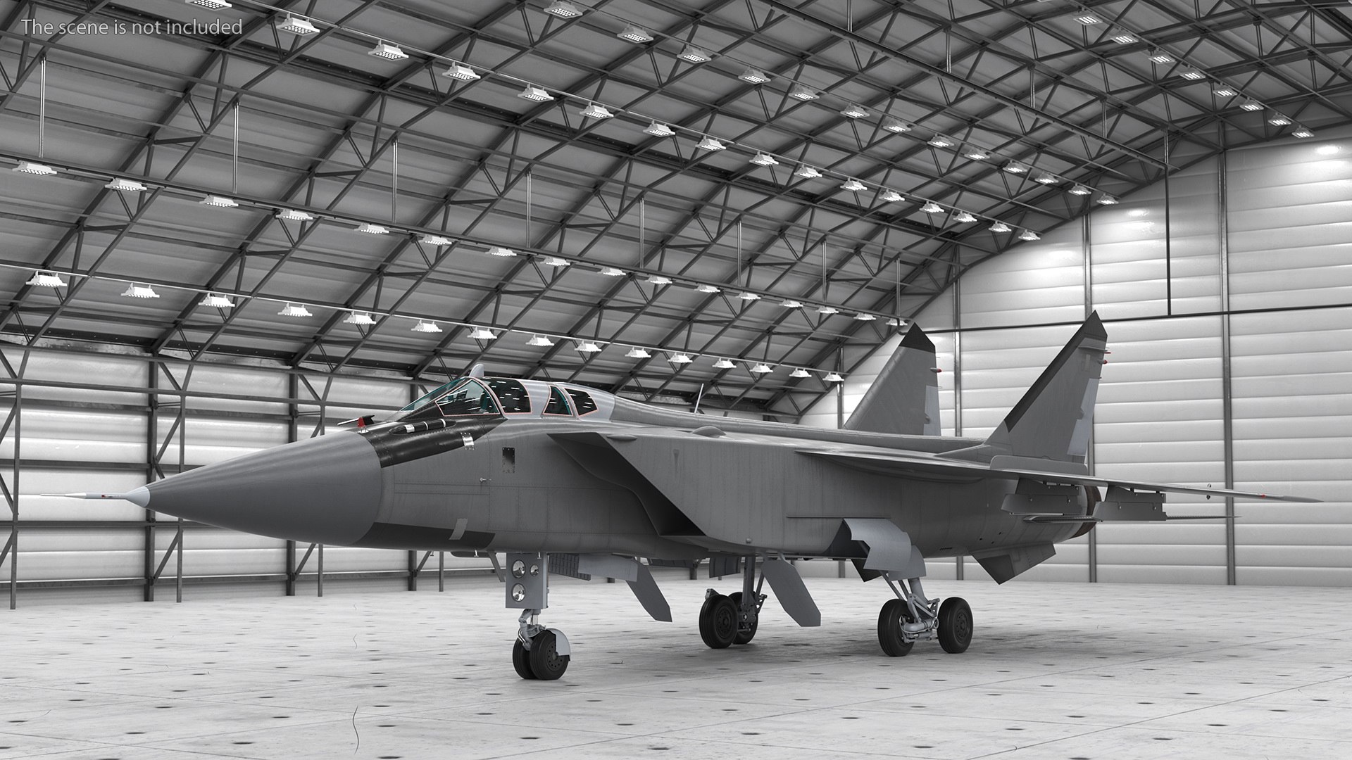 3D model Supersonic Interceptor Aircraft Rigged - TurboSquid 1951696