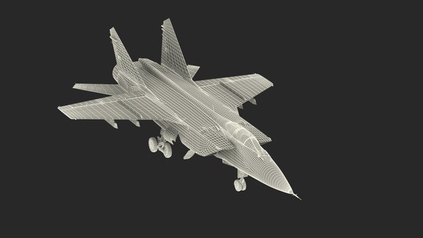 3D model Supersonic Interceptor Aircraft Rigged - TurboSquid 1951696