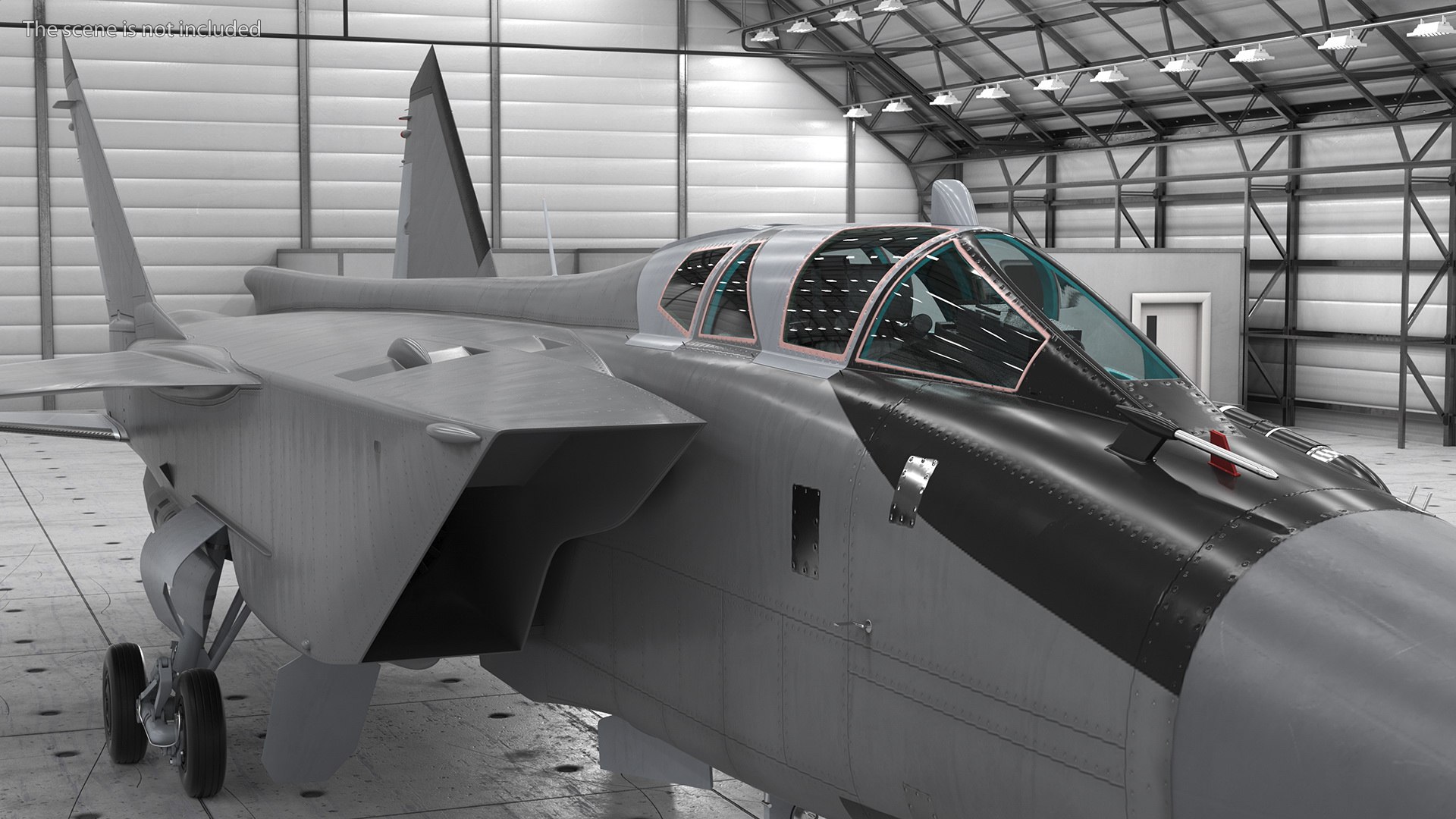 3D model Supersonic Interceptor Aircraft Rigged - TurboSquid 1951696