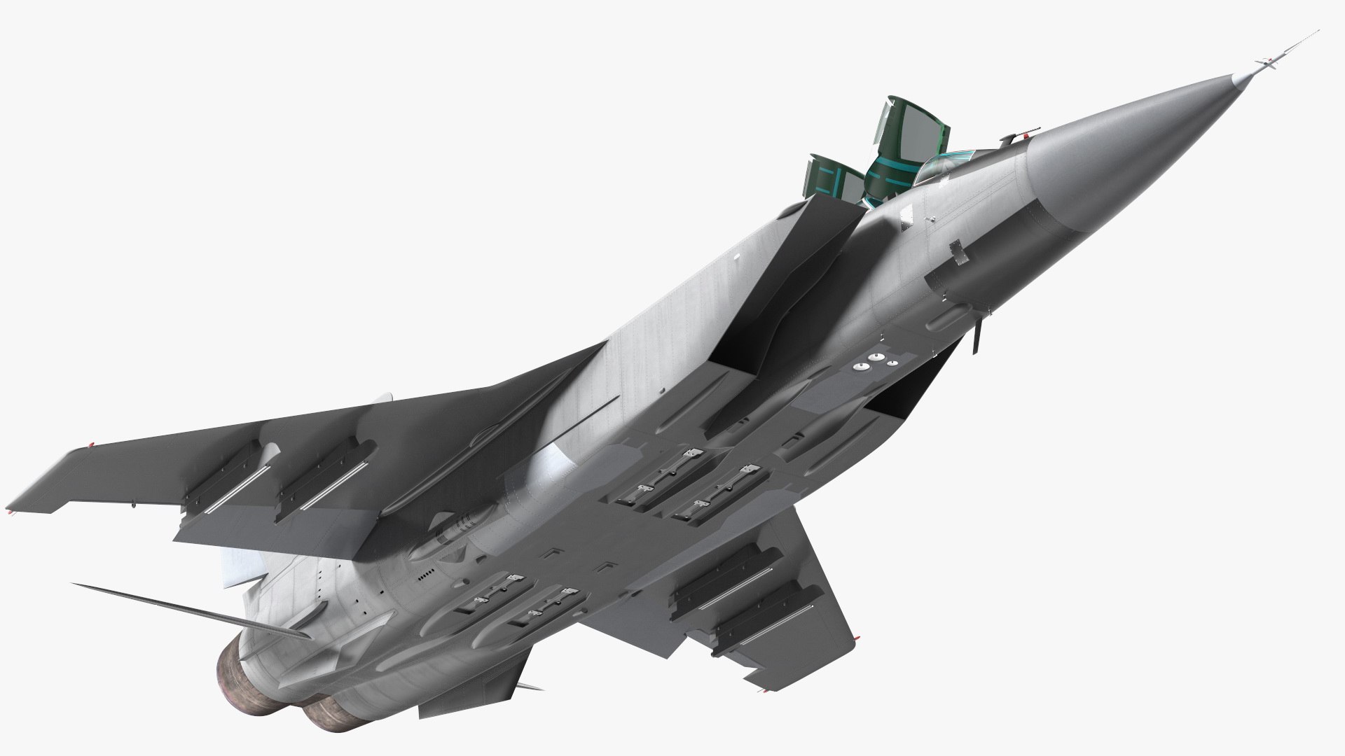 3D model Supersonic Interceptor Aircraft Rigged - TurboSquid 1951696