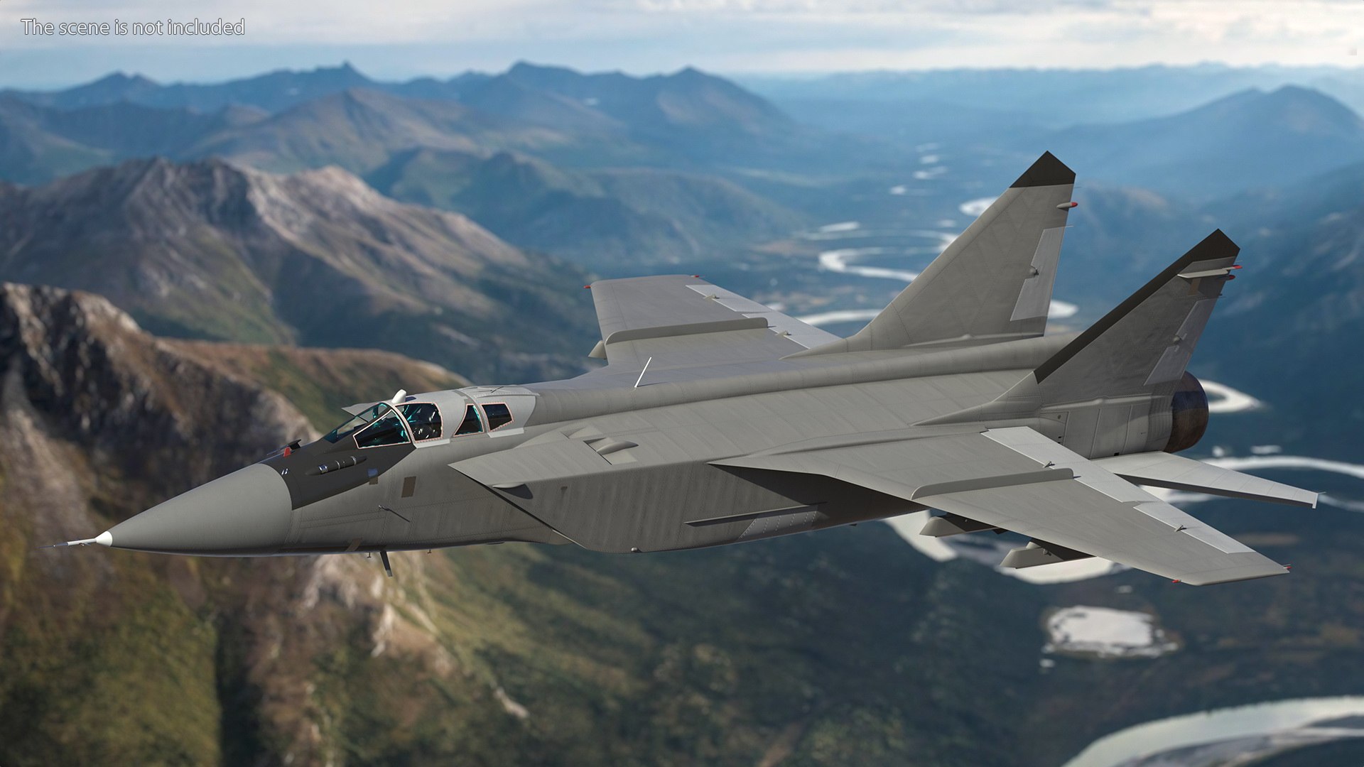 3D model Supersonic Interceptor Aircraft Rigged - TurboSquid 1951696