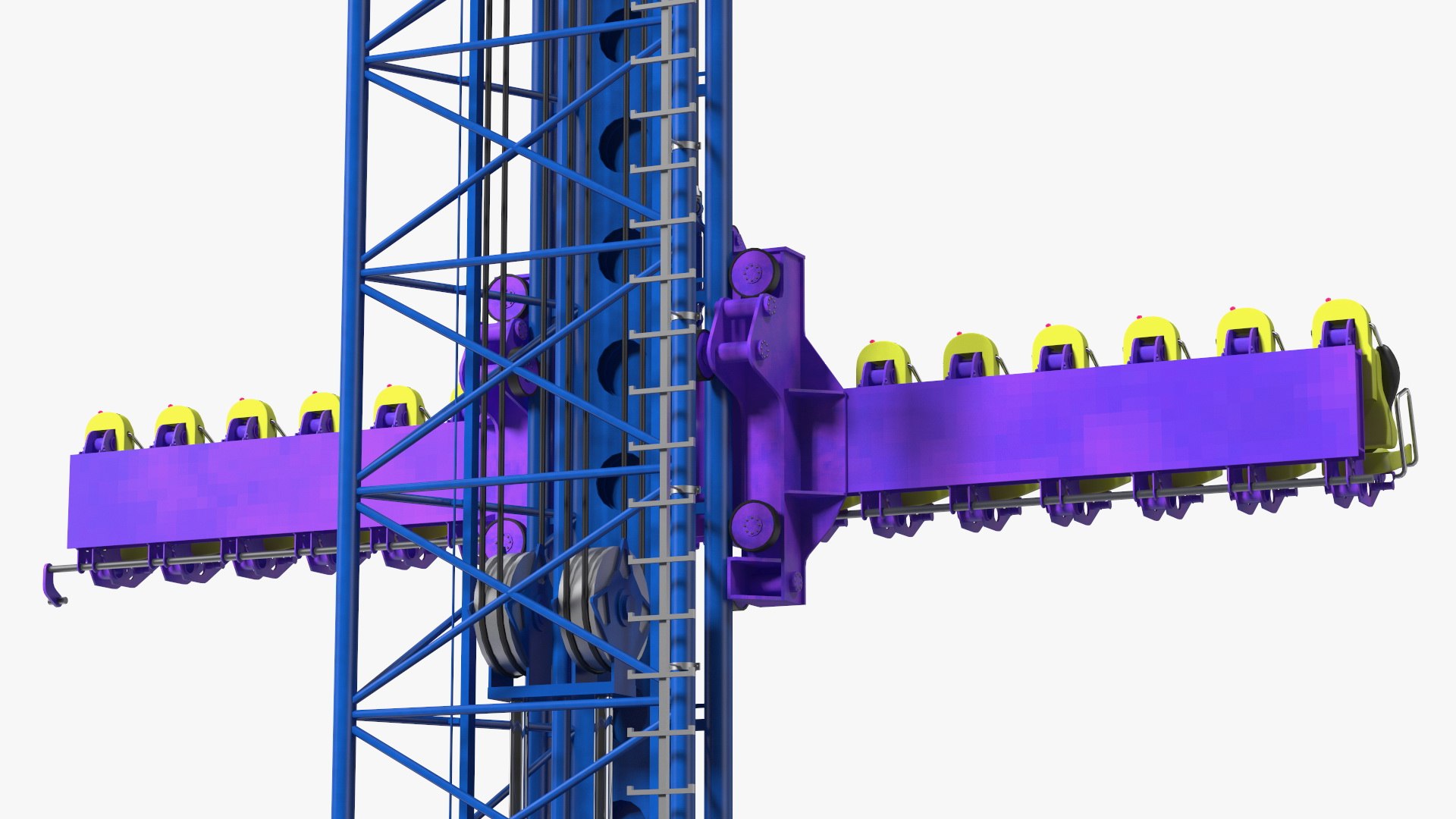 3D Drop Tower Ride Amusement Park Equipment Rigged - TurboSquid 1874855