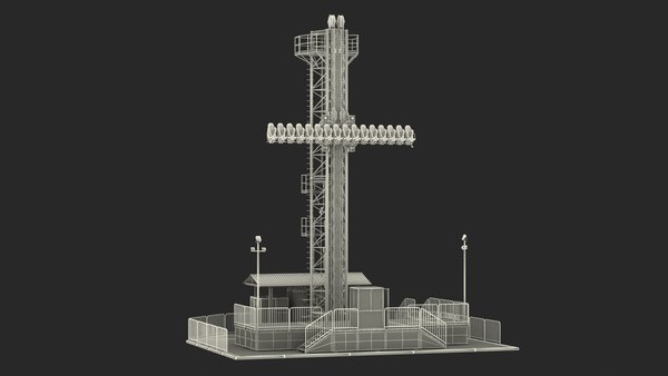3D Drop Tower Ride Amusement Park Equipment Rigged - TurboSquid 1874855
