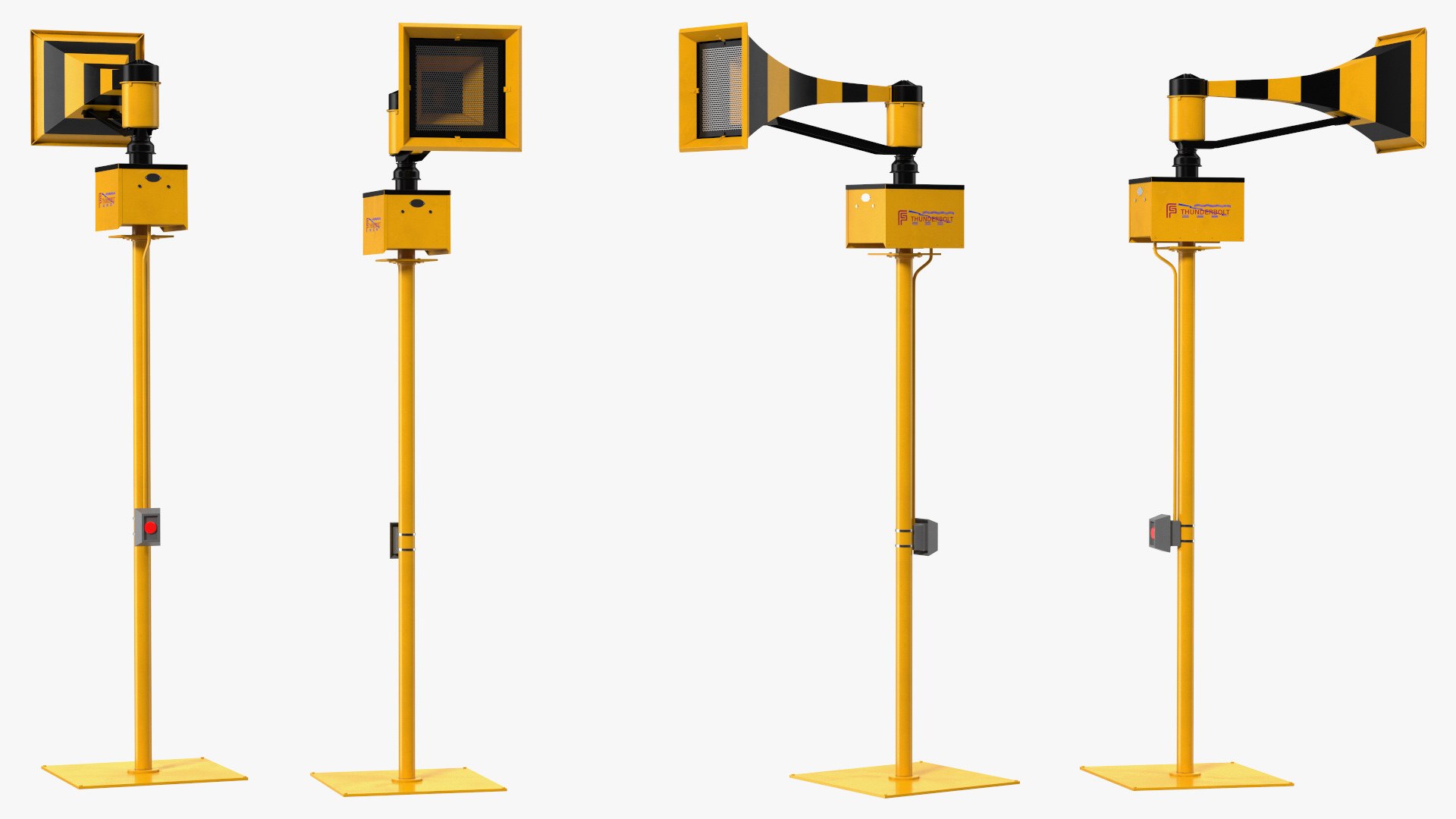3D Tornado Siren Black Model - TurboSquid 1910042