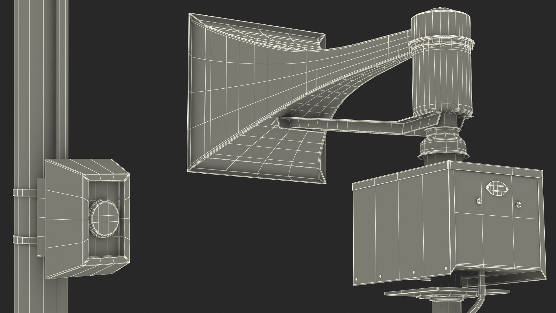 3D Tornado Siren Black Model - TurboSquid 1910042