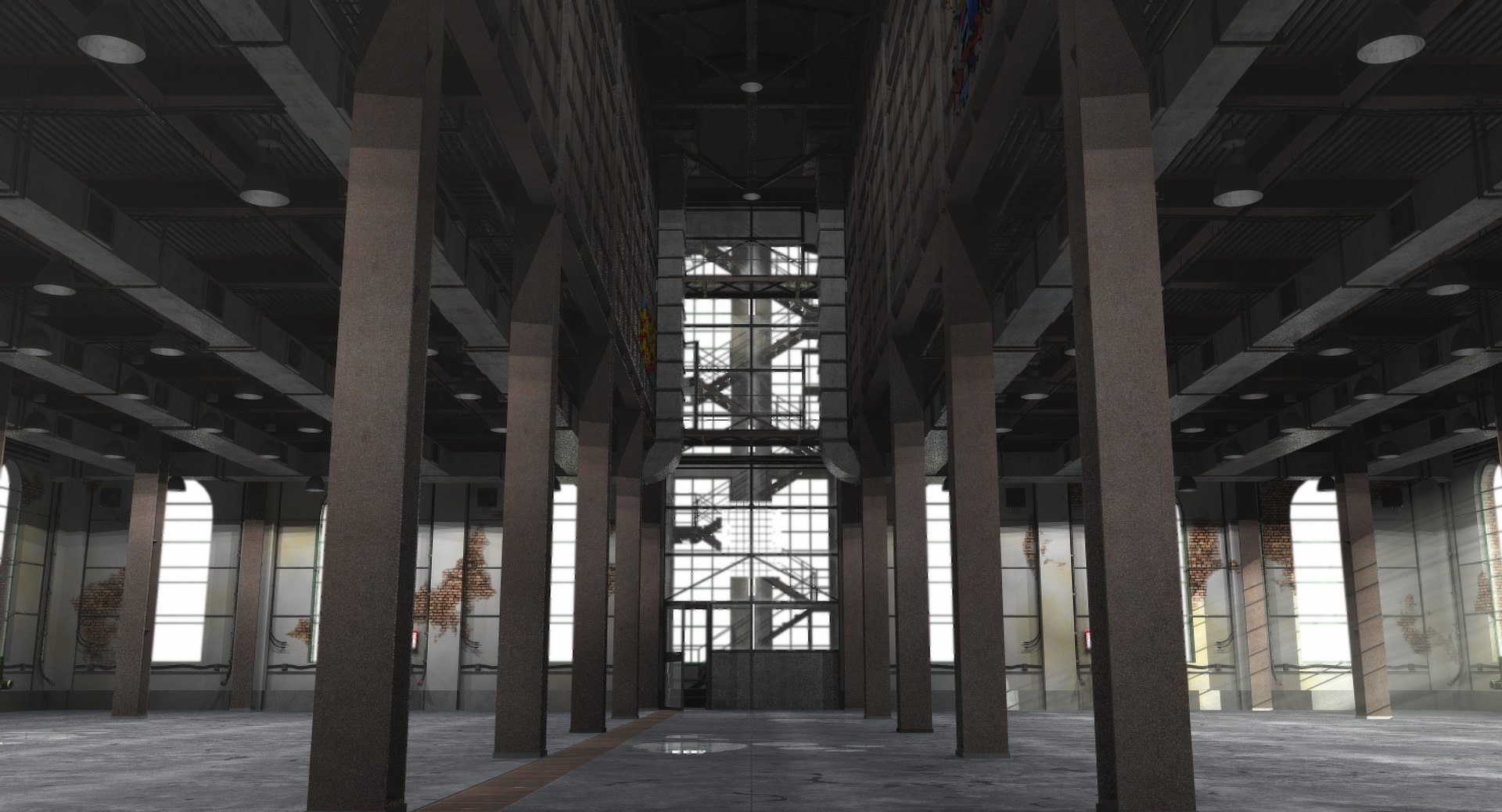 Old factory building abandoned 3D model - TurboSquid 1201225