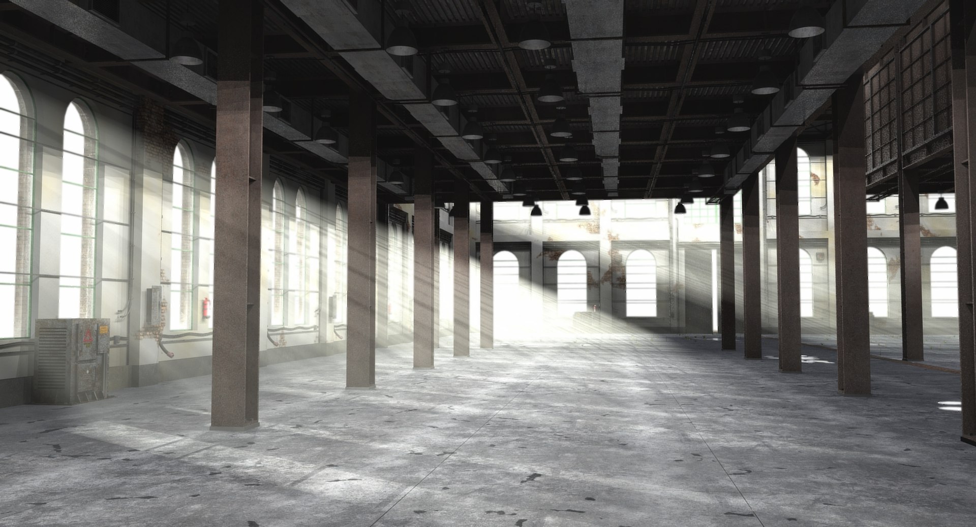 Old factory building abandoned 3D model - TurboSquid 1201225