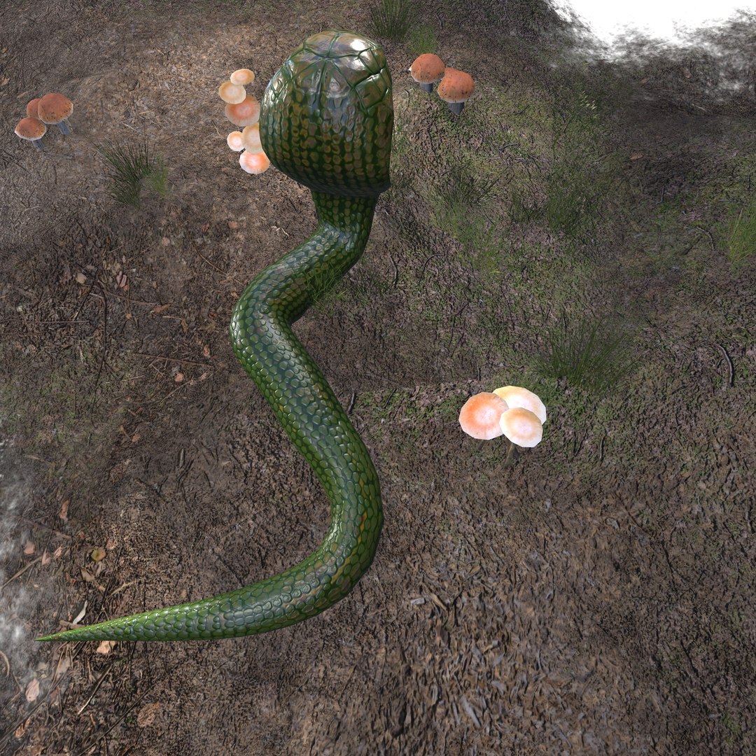 3D model MEGA GREEN Snake - TurboSquid 2086813